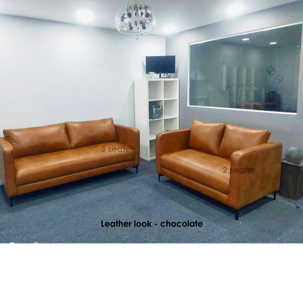 Binny 2 Seaters (Leather Look Fabric) - Kaizen Home Sdn Bhd