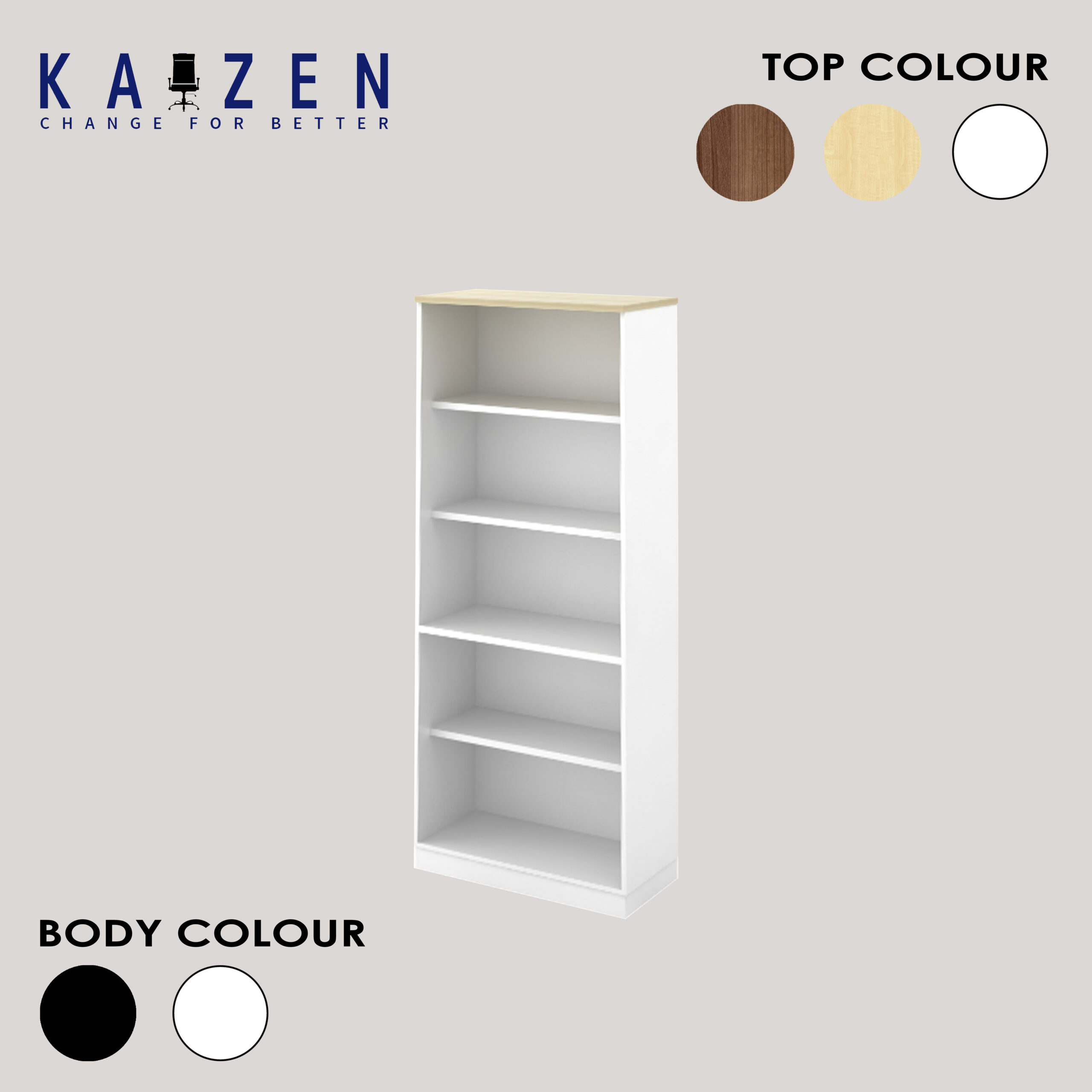 C-04 Open Shelf High Cabinet - Kaizen Home Sdn Bhd
