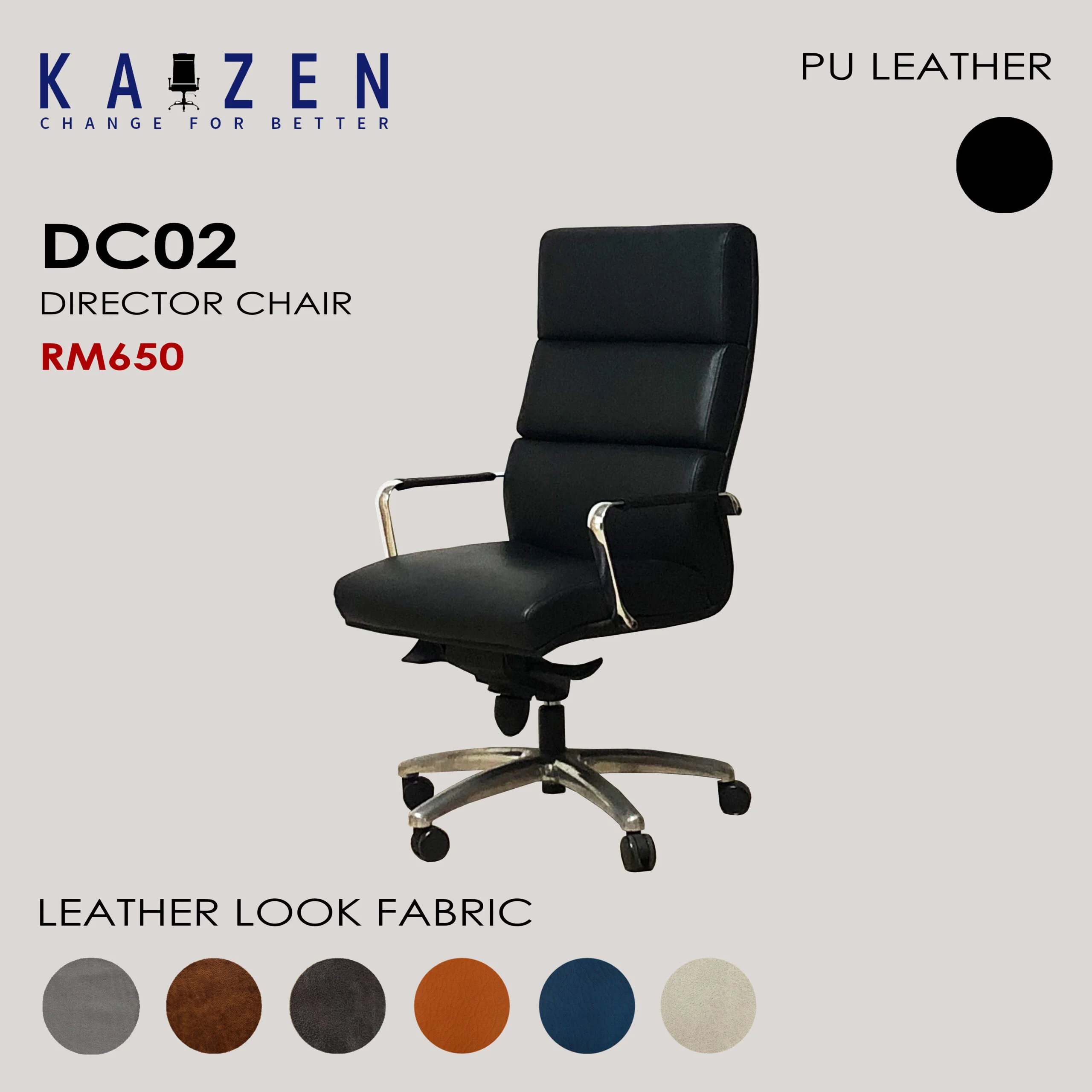 DC-02 High Back Chair | Kaizen Home Sdn Bhd