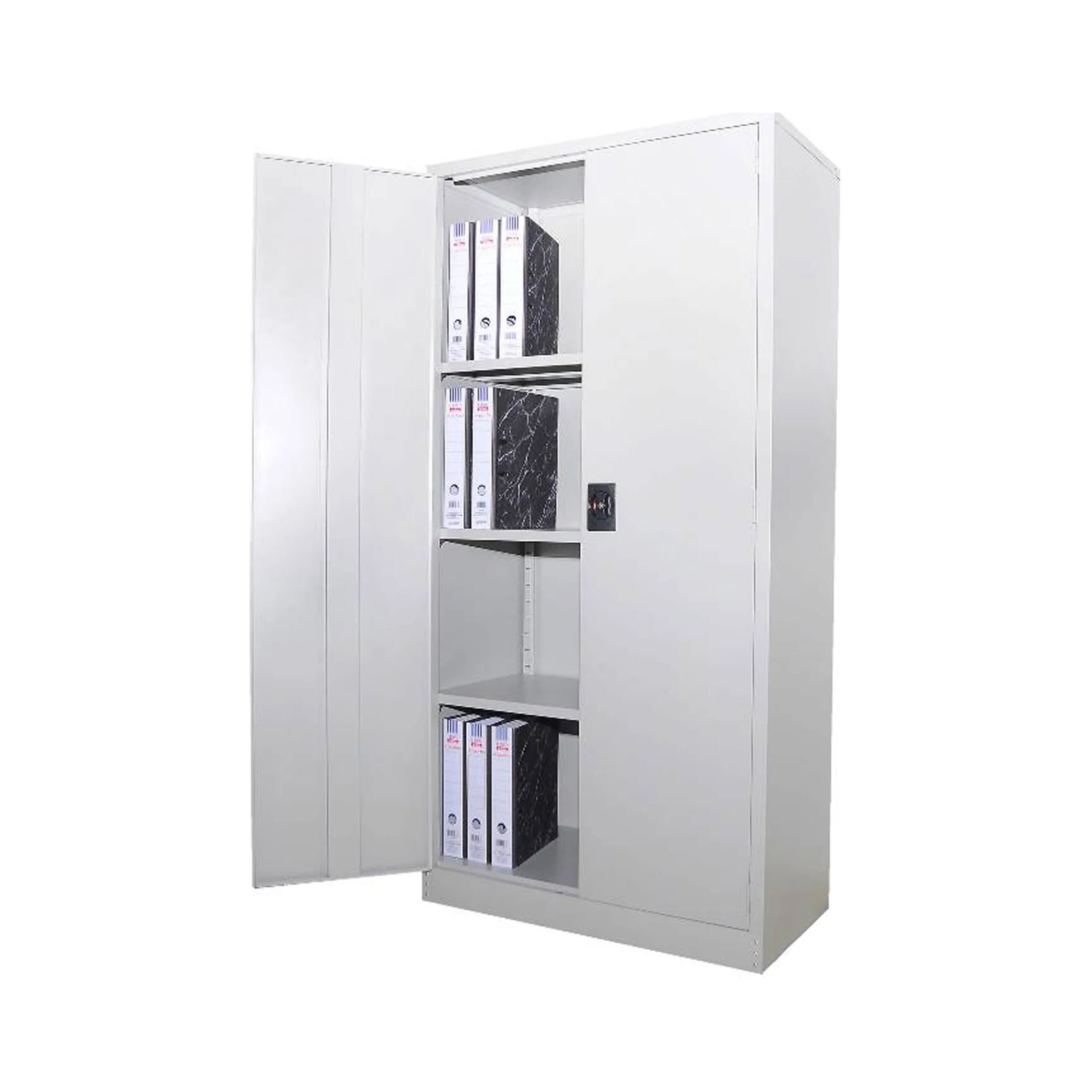 S118 Full Height Cupboard with Steel Swinging Door c/w 3 Adjustable Shelves