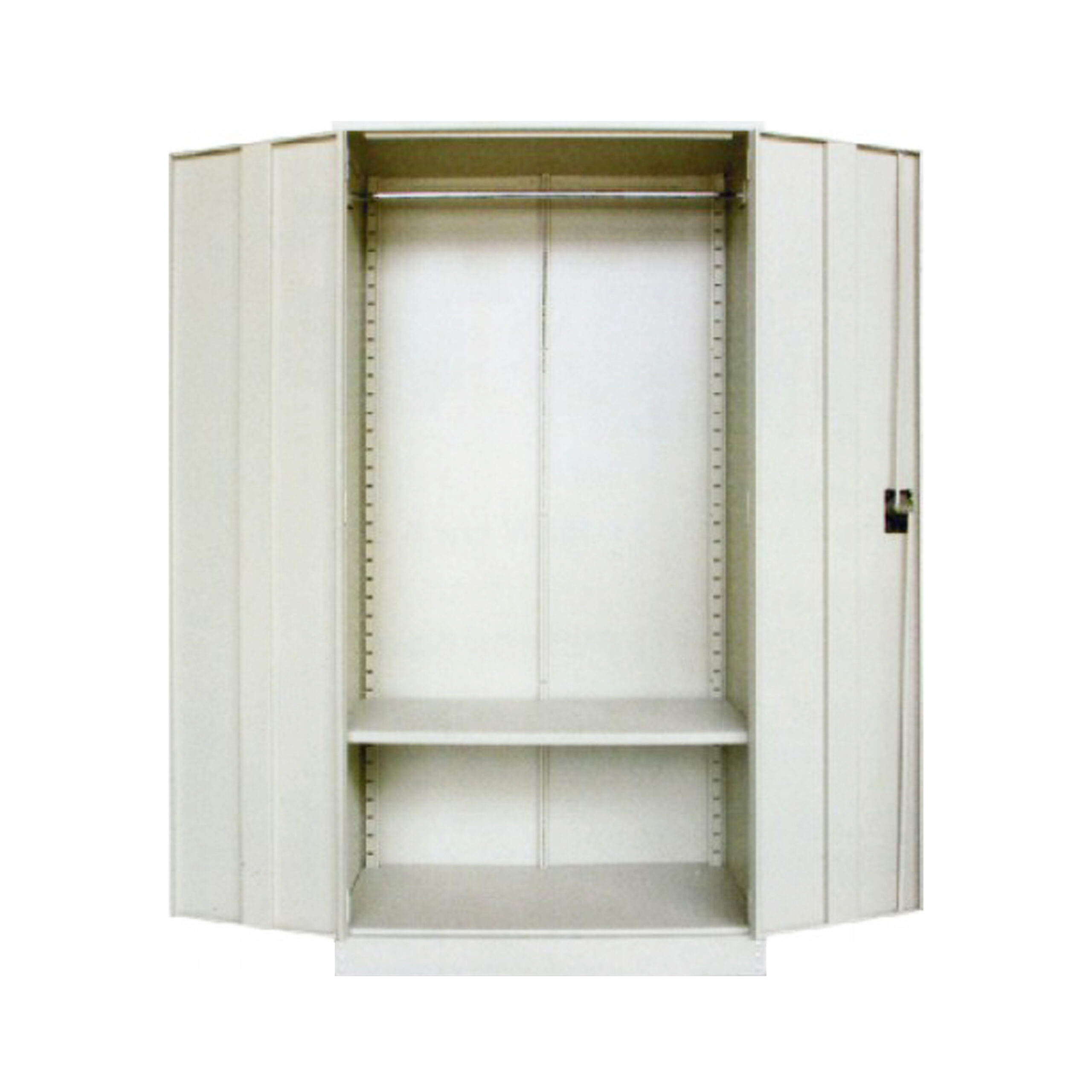 S200 Full Height Wardrobe with Steel Swinging Door c/w 1 Cloth Hanging ...